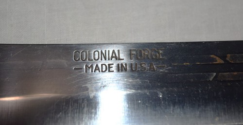 Colonial Forge Butcher Knife Made In USA / 7" Blade 12" | eBay