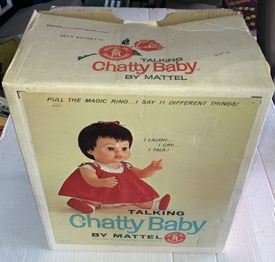 1962 Mattel Chatty Baby Talking Doll EMPTY BOX-Estate Fresh! | eBay