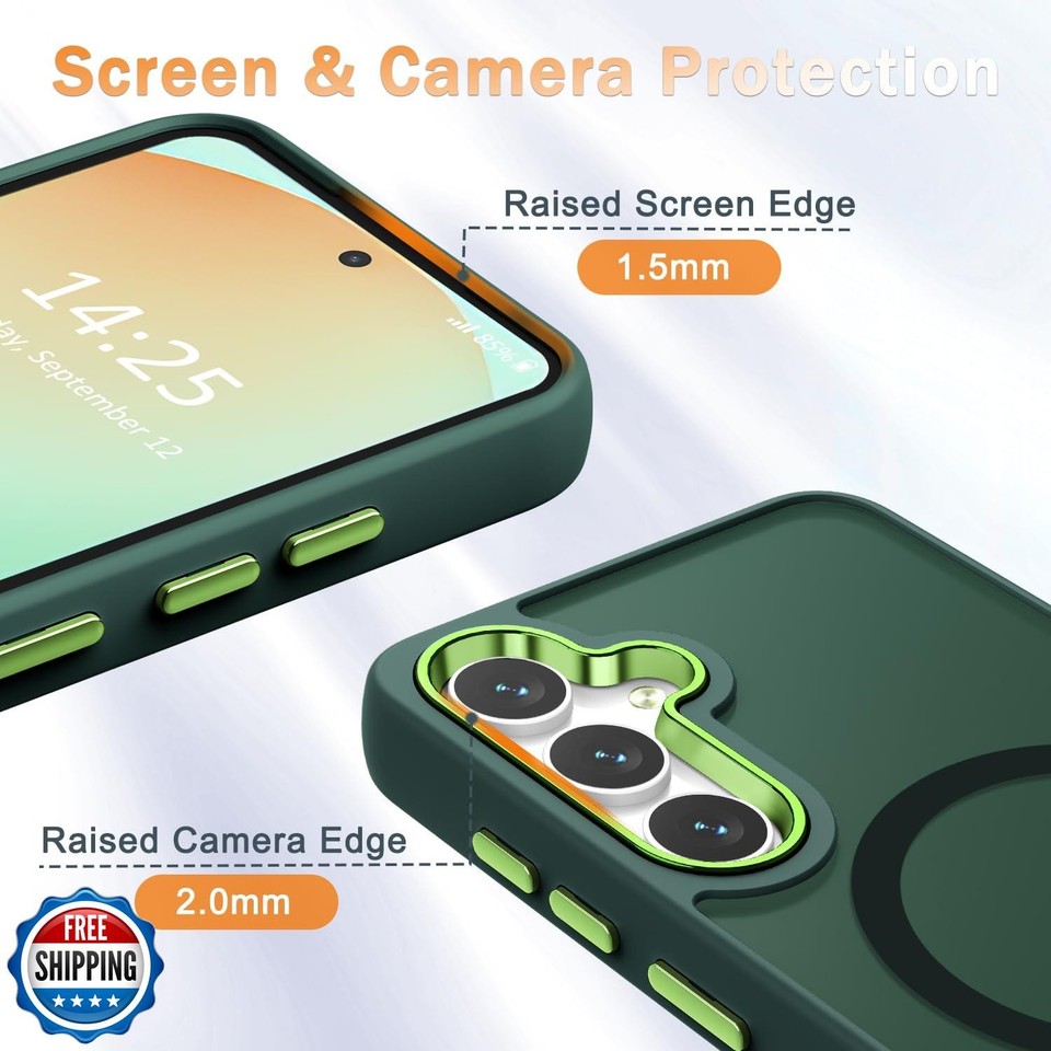 for Samsung Galaxy S25+ Plus Case, Matte Magnetic Phone Case with | eBay