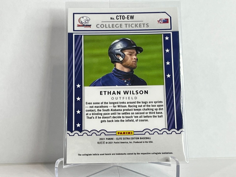 ETHAN WILSON - 2021 Elite Extra Edition Optic College Tickets #19 | eBay