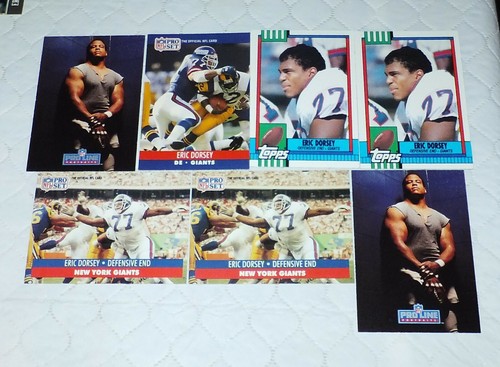 ERIC DORSEY - Defensive End - New York Giants - 7 Card Assorted Lot ...