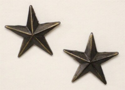 Officer Rank Pin 10399: 1 Star General or Admiral, pair - c/b, nhm | eBay