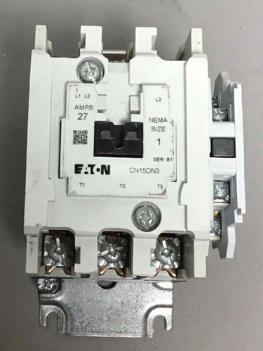 Eaton CN15DN3 Contactor 27A Size 1 w/ C320KGS6 (B503) | eBay