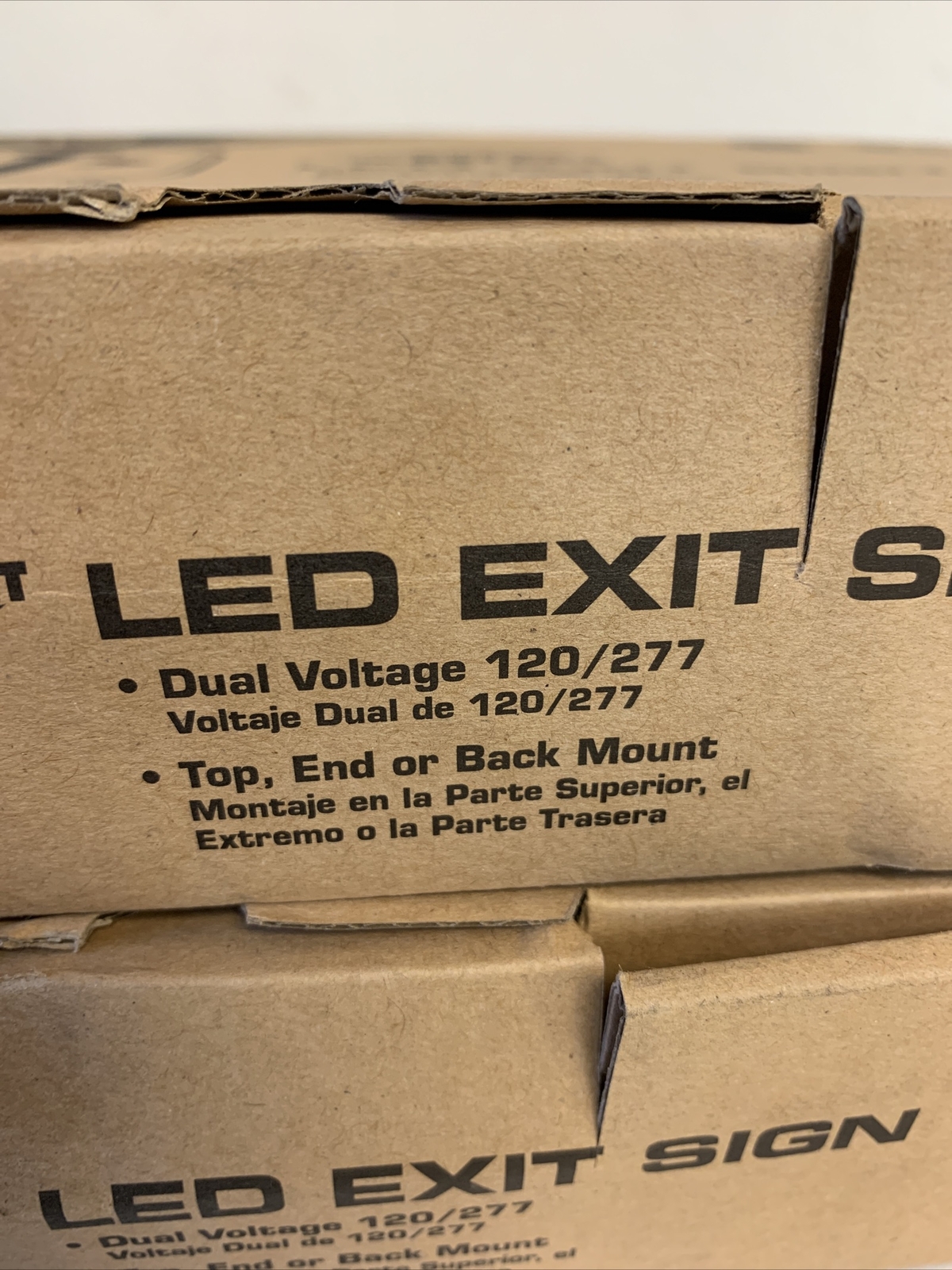NIB LITHONIA LIGHTING EXR LED EL M6 EXIT SIGN (LOT OF 2) FAST SHIPPING ...