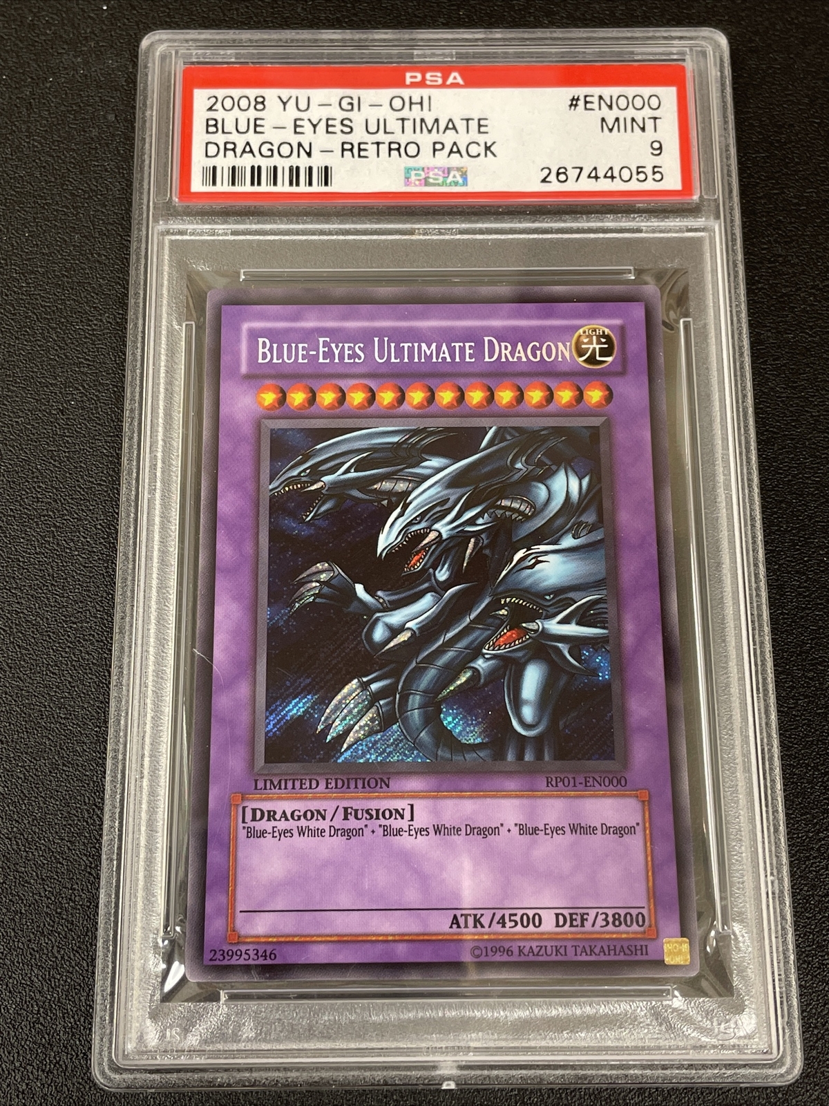 Yugioh Blue-Eyes Ultimate Dragon PSA 9 Dragon Retro Pack RP01-EN000 | eBay