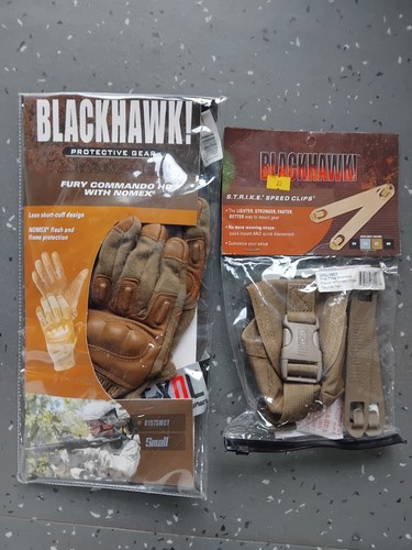BLACKHAWK FURY COMMANDO NOMEX FR COMBAT GLOVES AND SPEED CLIPS Small | eBay