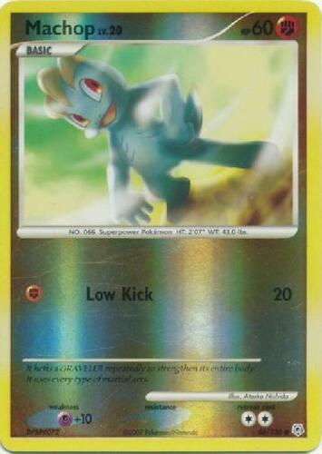 Machop 86/130 Diamond & Pearl Reverse Holo Common Light Play Pokemon ...