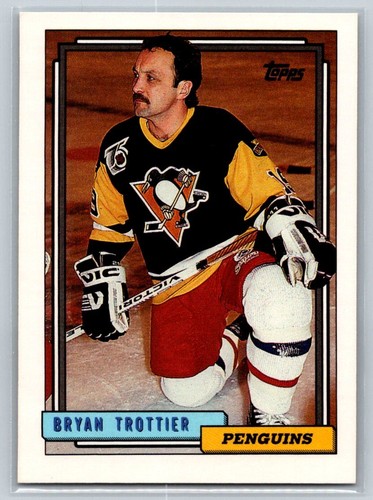 1992-93 Topps #416 Bryan Trottier Pittsburgh Penguins HOF | eBay