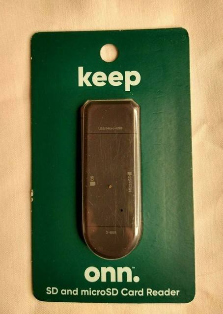 Onn. SD and MicroSD Card Reader for sale online | eBay