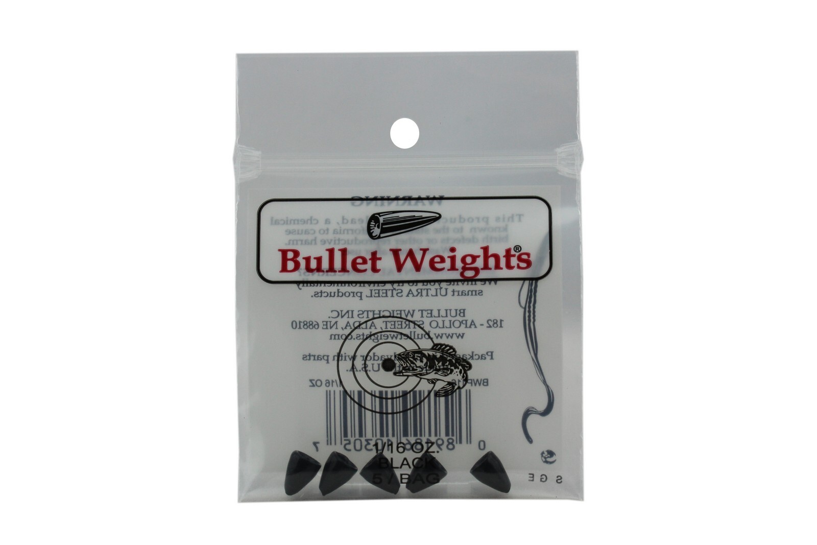 Bullet Weights Black Worm / Slip Sinkers 1/64oz to 1oz Packages NOS ...