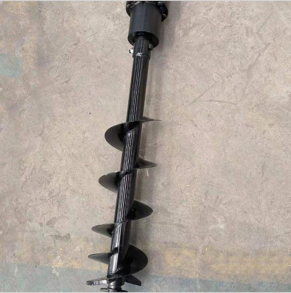 400mm Diameter Auger Drill Rod Post Hole Attachment for 1-2ton mini ...