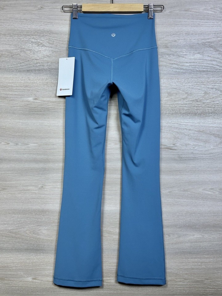 Lululemon Align HR Mini Flare Pant 28” Nulu Size 4 Utility Blue UTYB ...