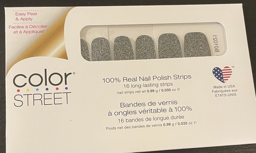 Color Street Nail Polish Strips Mind Matters Gray | eBay