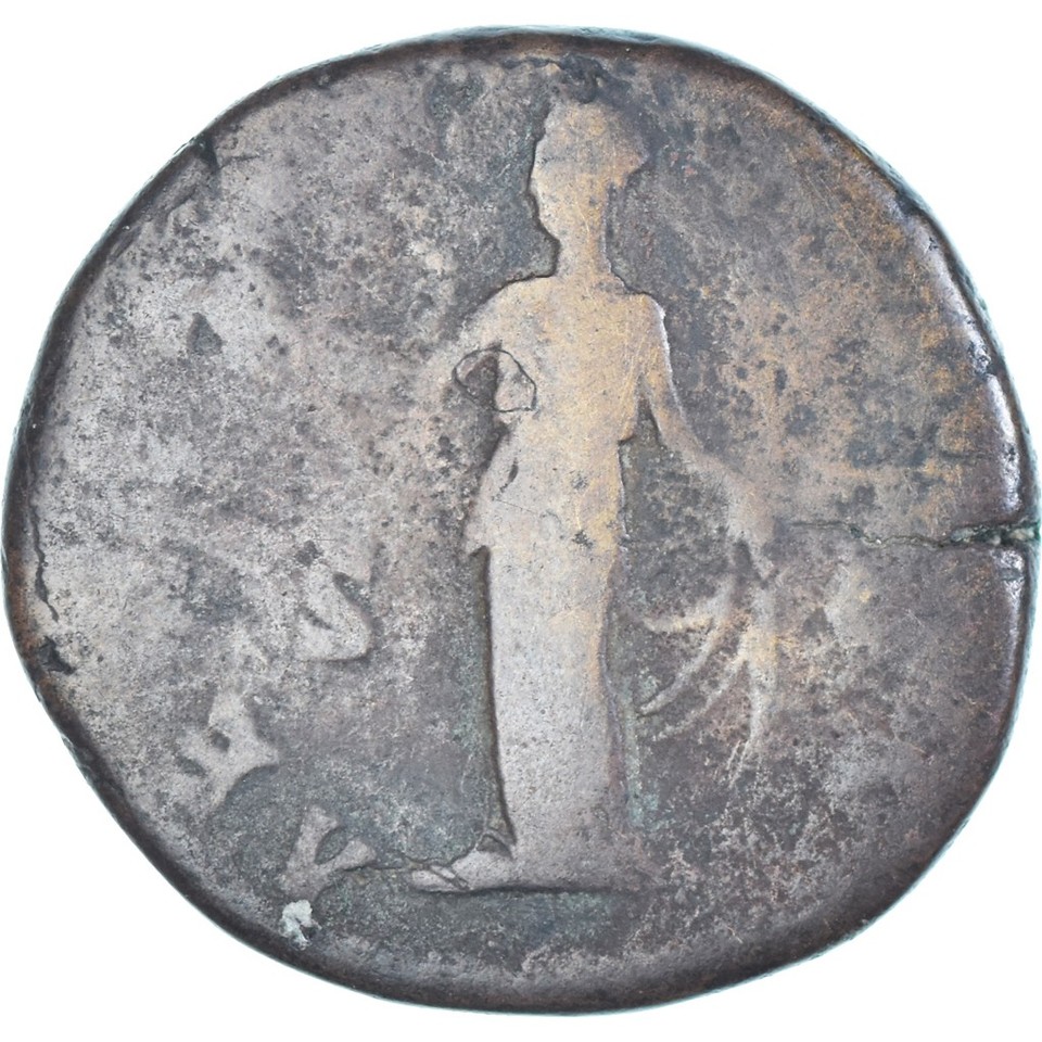 [#1175061] Coin, Diva Faustina I, Sestertius, 141, Rome, F, Bronze, RIC ...