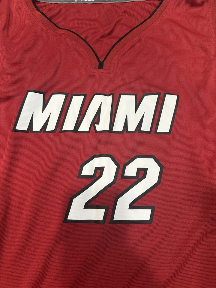 Miami Heat Basketball Jersey Mens 4XL Black Red NBA Basketball Jimmy ...