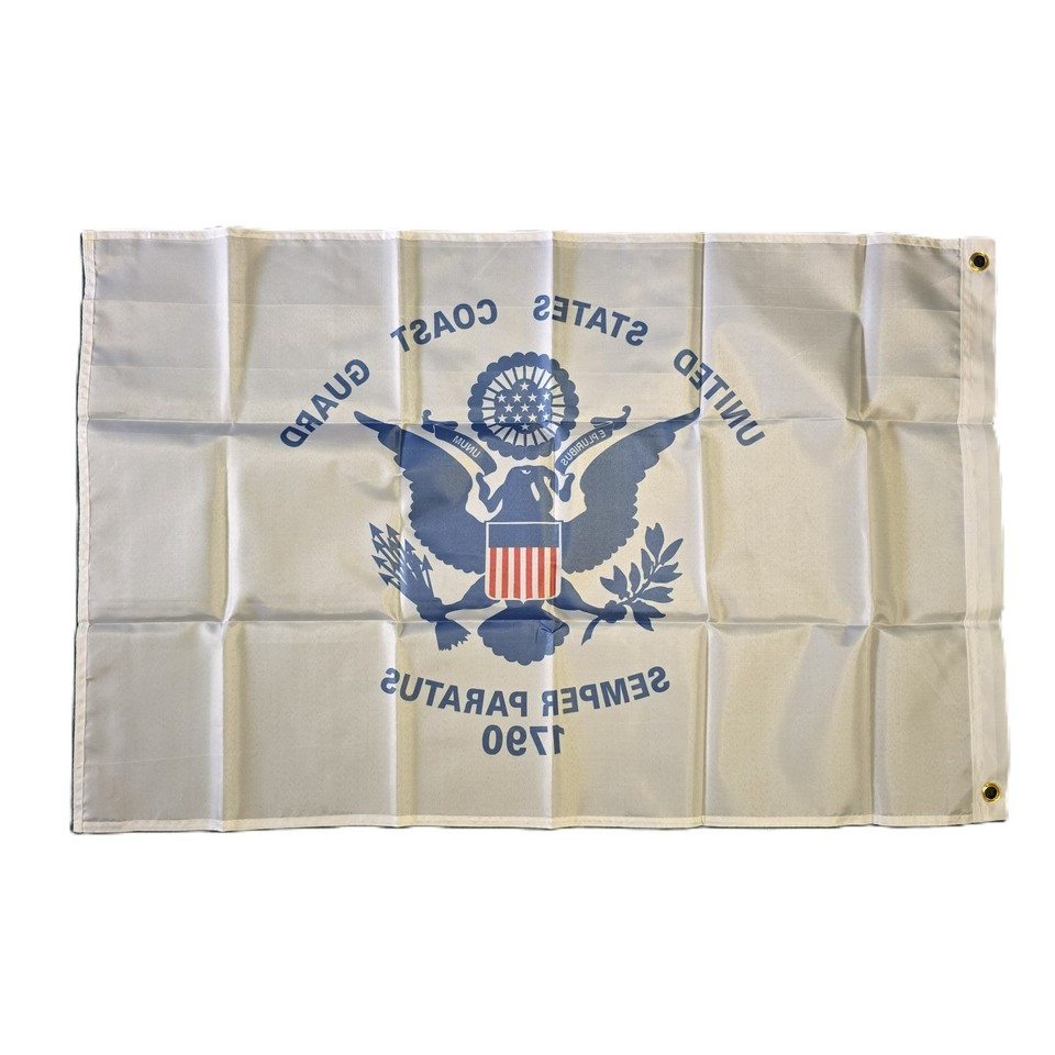 US Coast Guard Flag 2x3 United States Emblem USCG House Banner Grommets ...