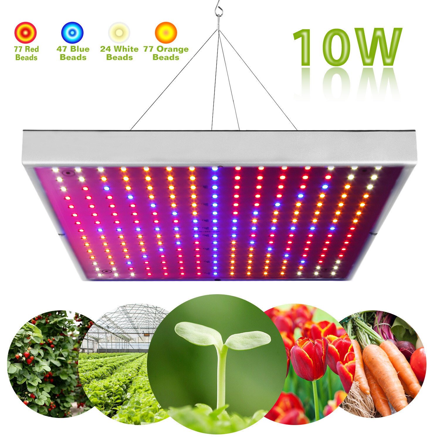 225 LED Grow Light Full Spectrum UV IR Growing Lamp for Indoor Plants ...