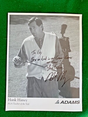 HANK HANEY AUTOGRAPHED GOLF PHOTO AWESOME SIGNATURE !!! | eBay