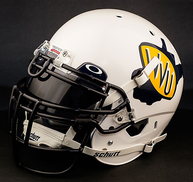 WEST VIRGINIA MOUNTAINEERS Football Helmet | eBay