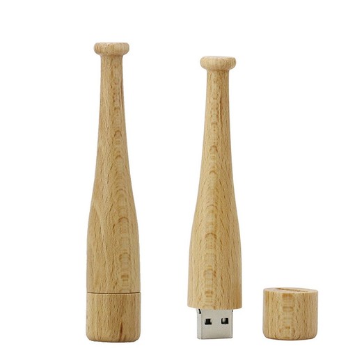 16GB Novelty Wooden Baseball Bat Model USB Flash Drive Memory Stick ...