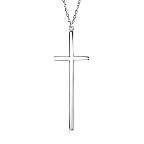 Black Thin Long Cross Symbol