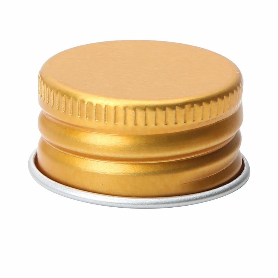 50 24R/28R Small Aluminum Threaded Caps Lids Replacements for Glass ...