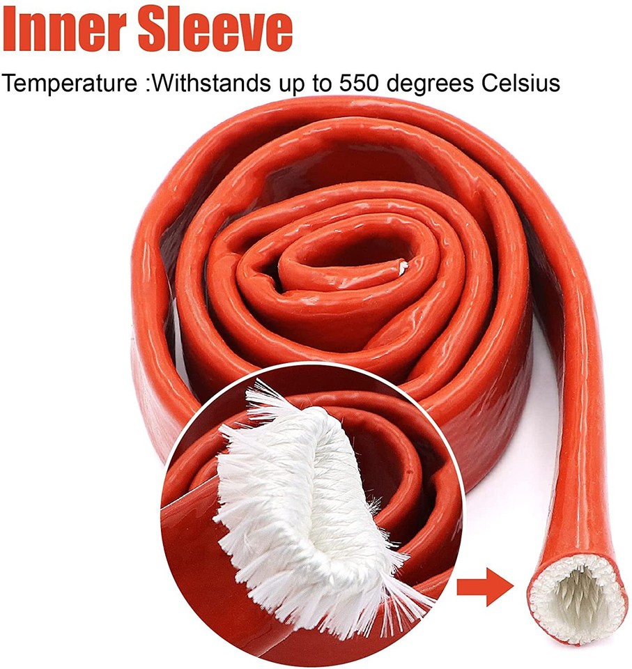 Insulation Heat Shielded Fire Thermo Armor Spark Plug Wire Fire Sleeve ...