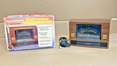 Vintage Micronta 63-651A Indoor Outdoor Electronic Thermometer Radio ...