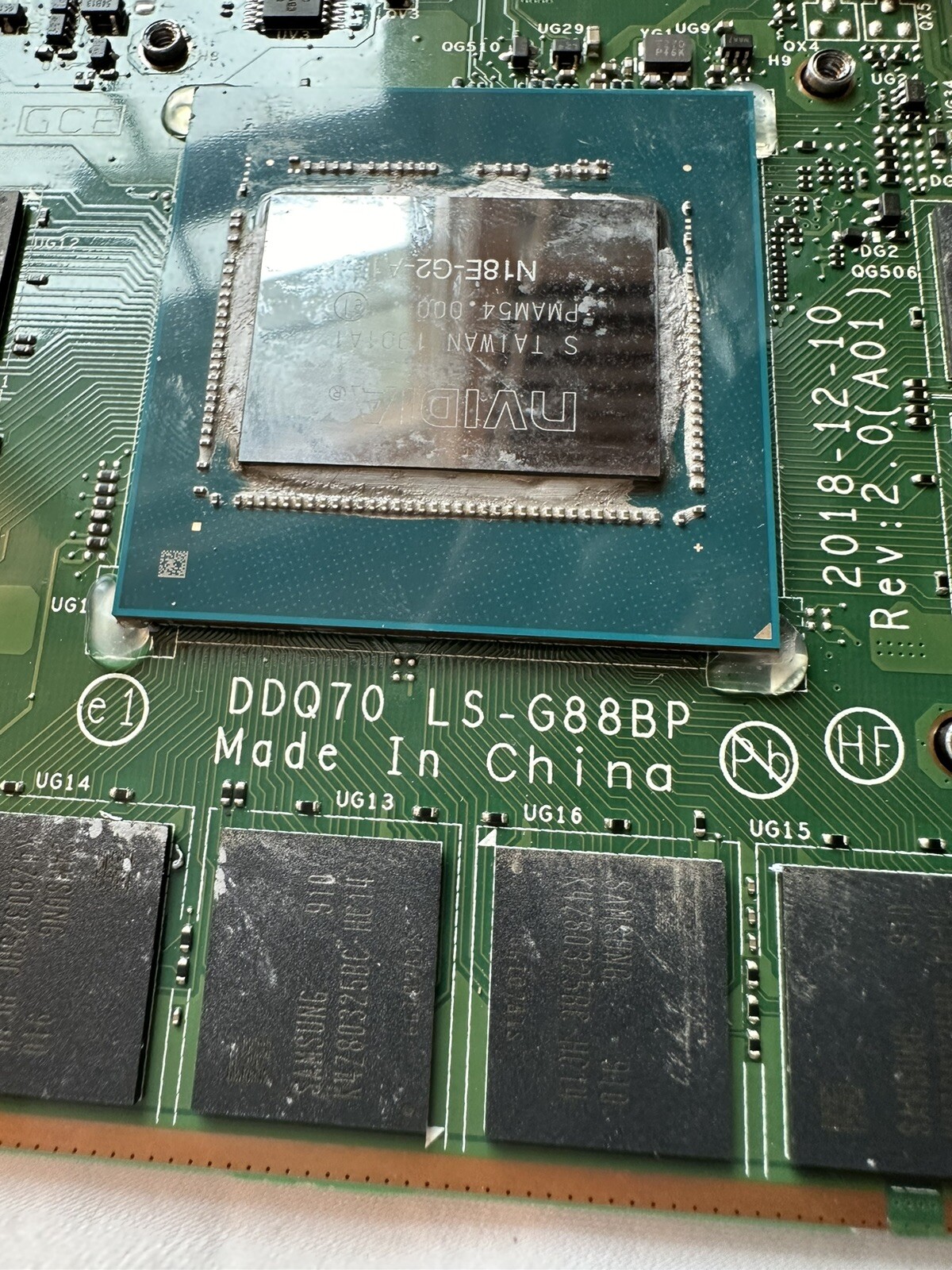 DELL ALIENWARE AREA-51M R2 NVIDIA GEFORCE RTX2070 8GB LAPTOP VIDEO CARD ...