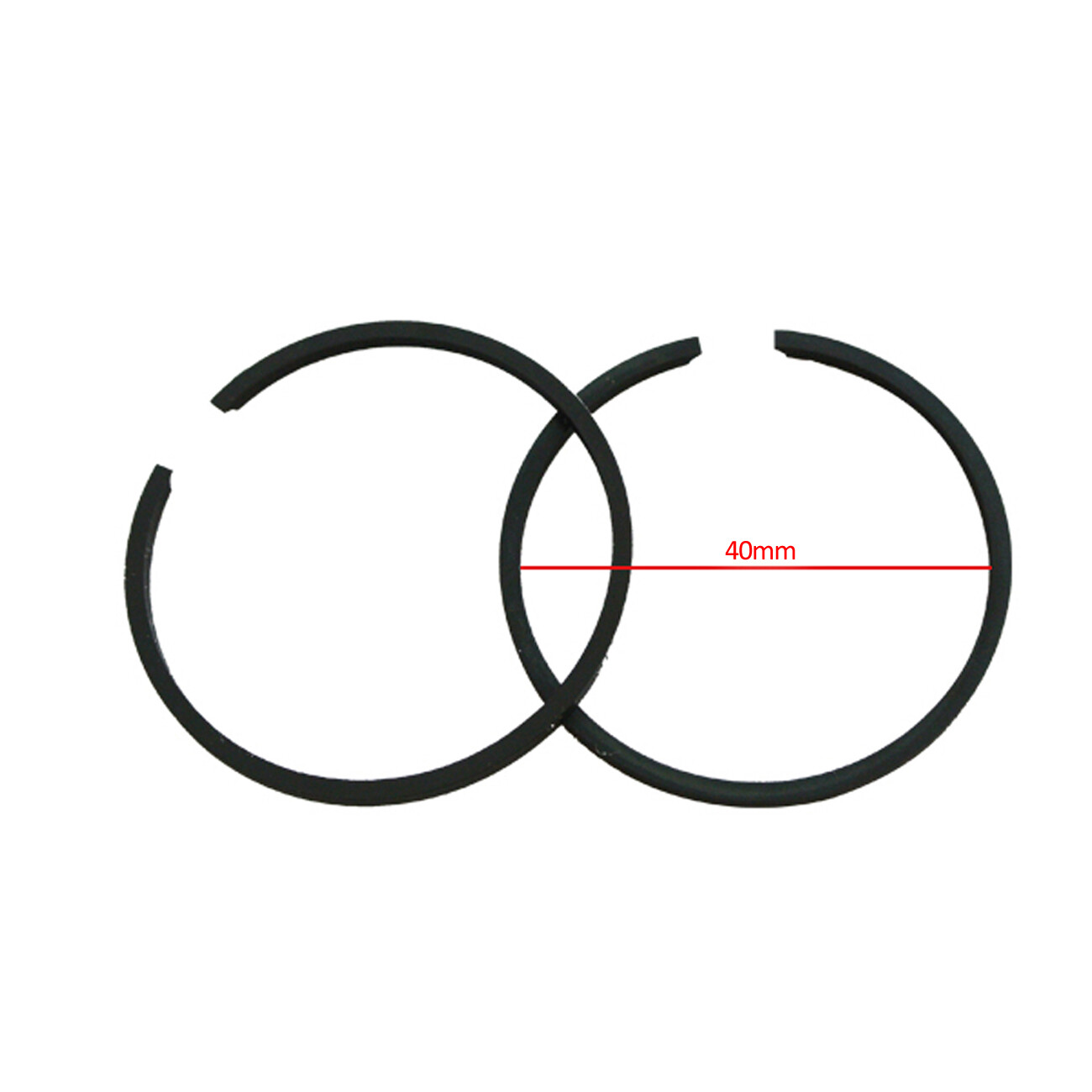 40mm Piston Rings 49CC 50CC 2-stroke Motorized Bicycle Motorised Bike ...