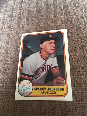 1981 Fleer 460 Sparky Anderson Detroit Tigers MGR Baseball Card | eBay