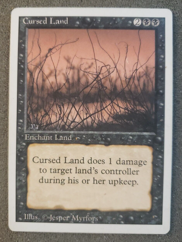 MTG / Magic: The Gathering - 3rd Edition Revised - Cursed Land (DS3D1PF ...