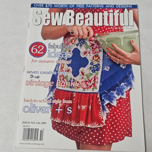 Sew Beautiful Magazine Issue No. 126, 2009 7 Creative Ways use Vintage ...