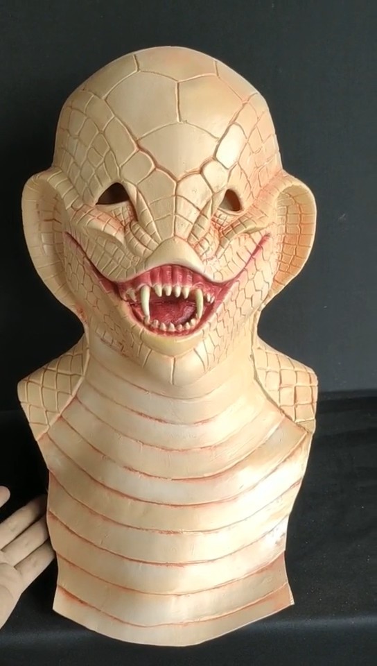 New Scary Snake Head Latex Mask Adults Halloween Cosplay Dress Costume ...