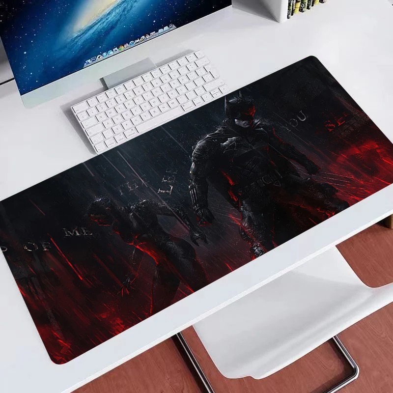 Large Mouse Desk Mat Pad Batman Dark Knight Themed Gaming Waterproof ...