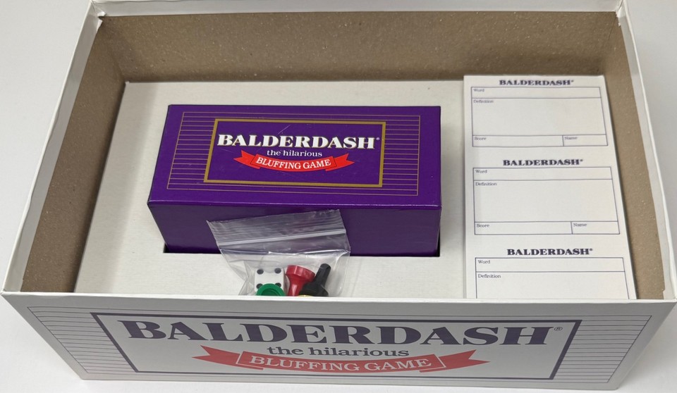 Balderdash Board Game - 1984 - The Hilarious Bluffing Game - Complete ...