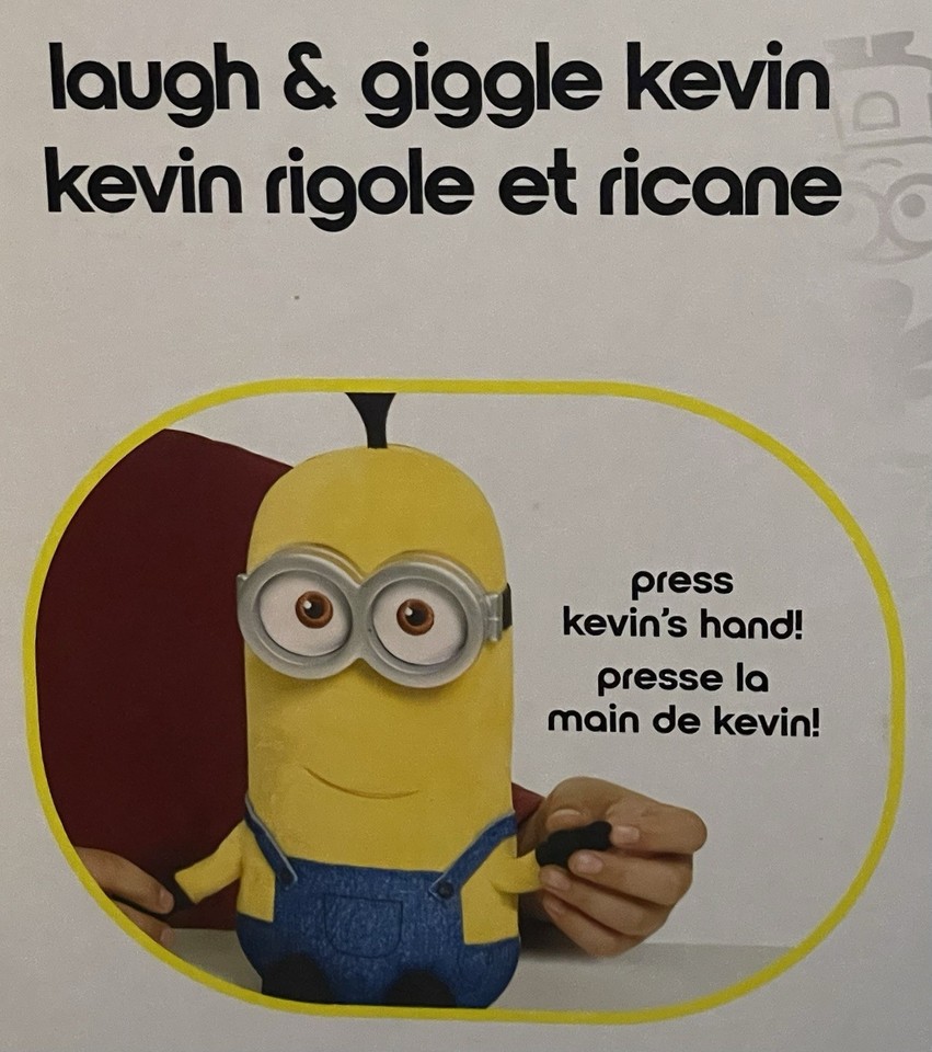 NEW ILLUMINATION'S MINIONS THE RISE OF GRU LAUGH AND GIGGLE KEVIN PLUSH ...