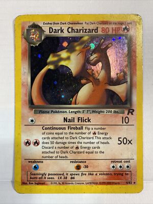 Pokemon Dark Charizard 4/82 Team Rocket Holo | eBay