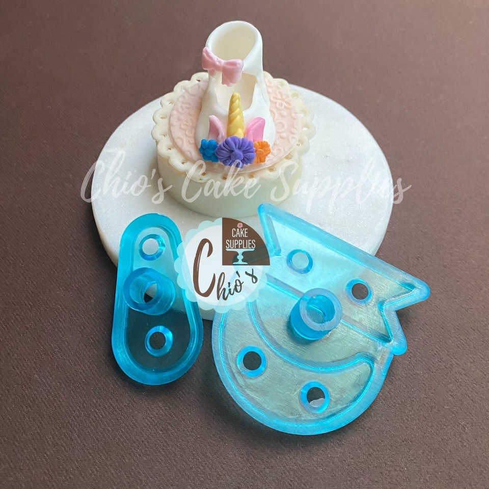 3D baby girl shoe fondant cutter 2 pcs. set | eBay