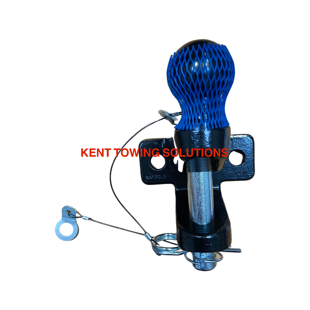 NEW 50mm Tow Ball and Pin Hitch Black D20 Kn S350 Kg Maypole MP087 ...