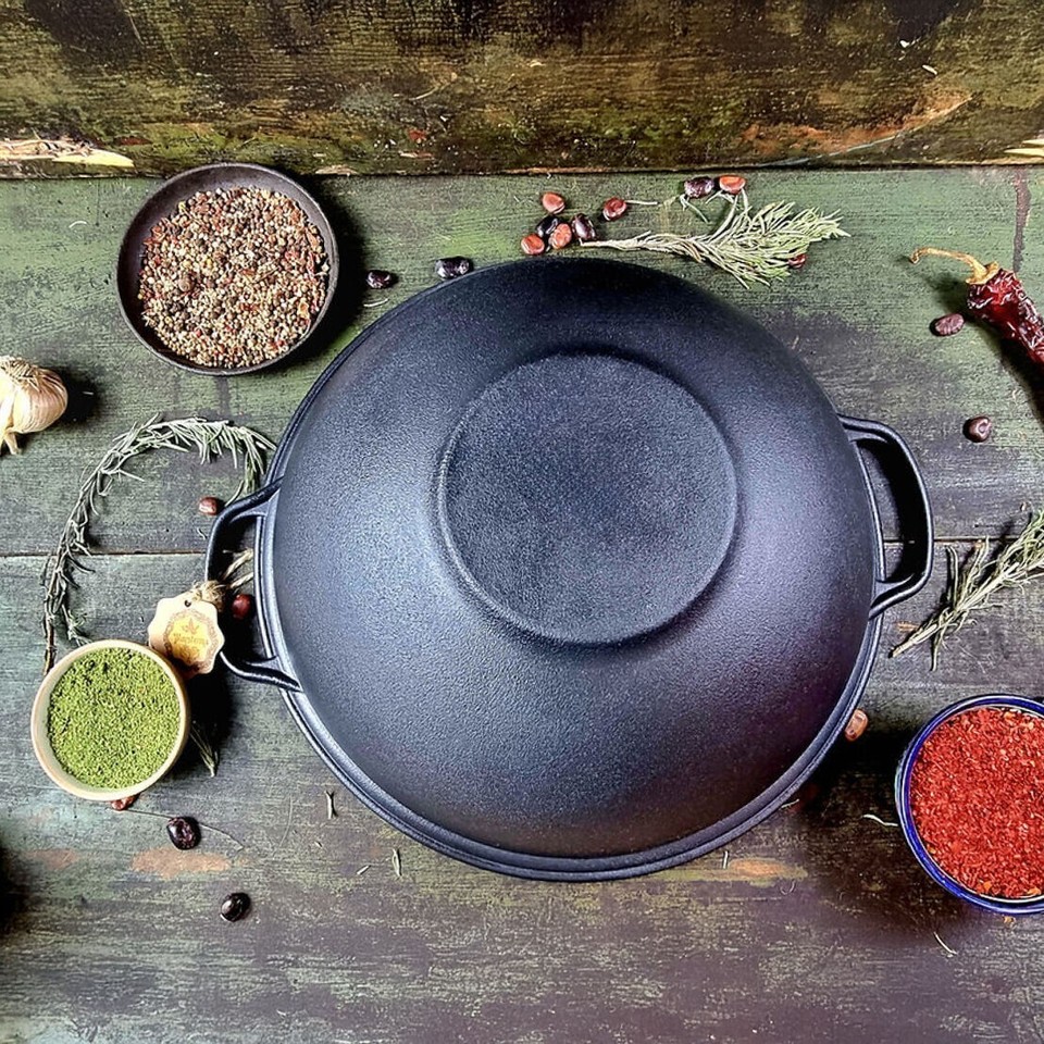 12 L Cast Iron Kazan Cauldron Pilaf Lagman Uzbek Namangan Kazan Казан ...