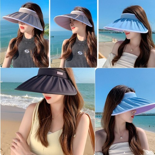 Foldable Sunscreen Hat Wide Brim Sunshade Hat New Bucket Cap Outdoor | eBay