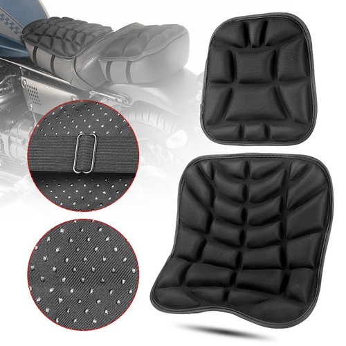 Universal Motorcycle Comfort Gel Seat Cushion Relief Pressure Air Pad ...