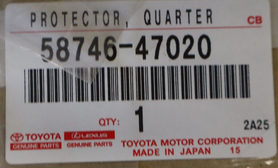 NEW OEM 2010-15 Toyota Prius Hybrid LH Front Quarter Panel Protector ...