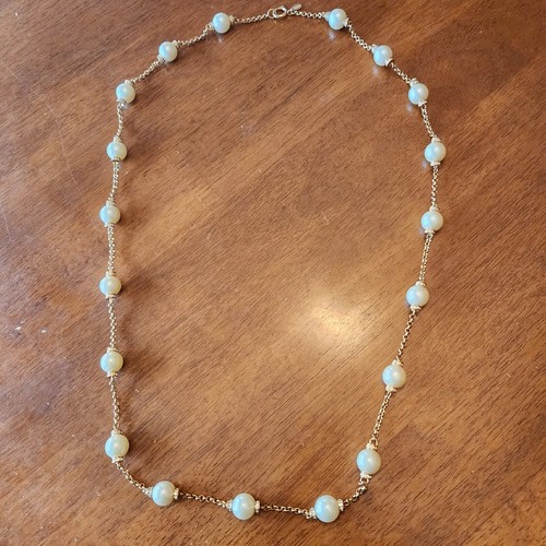 Joan Rivers Pearl And Crystal on Cable Gold Chain necklace 39 in | eBay