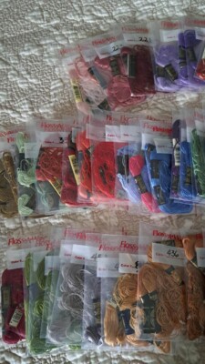 Lot of DMC Cross Stitch Embroidery Floss - 300 Colors in Floss-A-Way ...