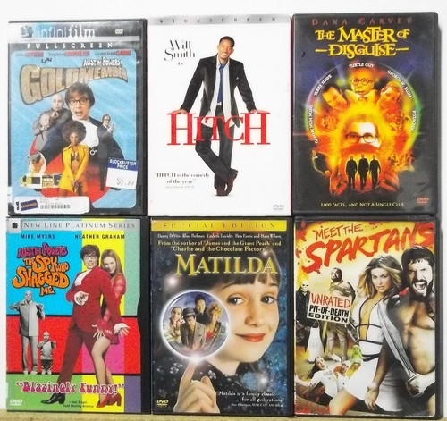 6 COMEDY HUMOR FUNNY DVD movies READ LIST INSIDE Lot #M198 FREE US S/H ...