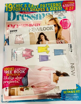 Dressmaker Magazine ~ Easy Patterns & 2 Bonus Patterns Sewing | eBay