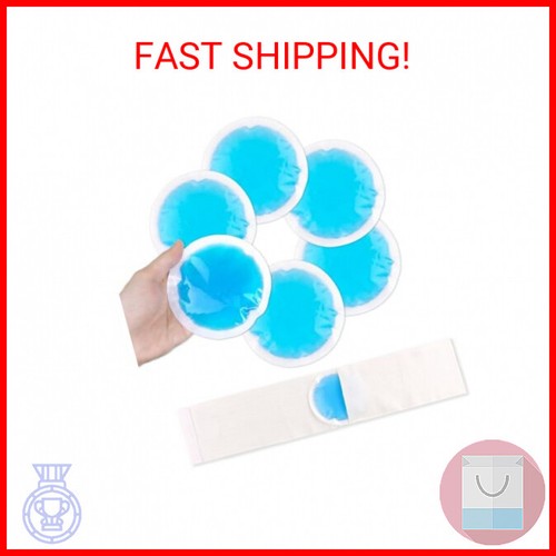 NEWGO Small Ice Packs for Injuries, 6 Pack Round Ice Packs for Face ...
