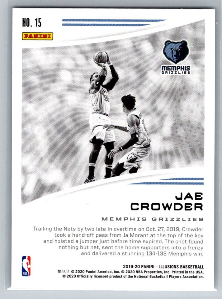 2019 Panini Illusions #15 Jae Crowder Season Highlights | eBay